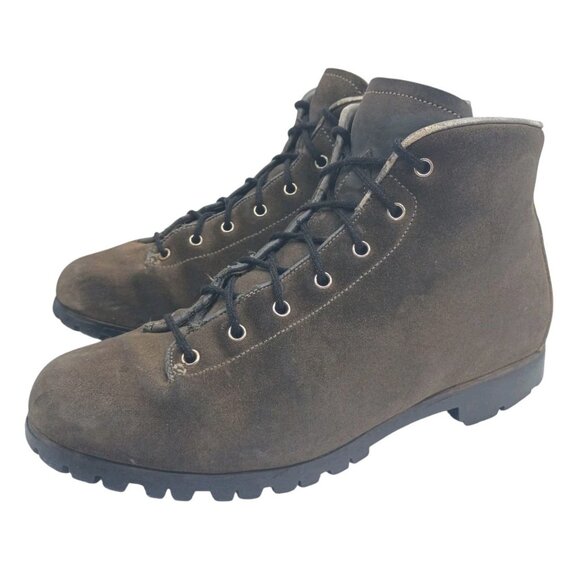 Pivetta | Shoes | Vintage Pivetta Hiking Boots Mens Brown Suede Sz 75 ...